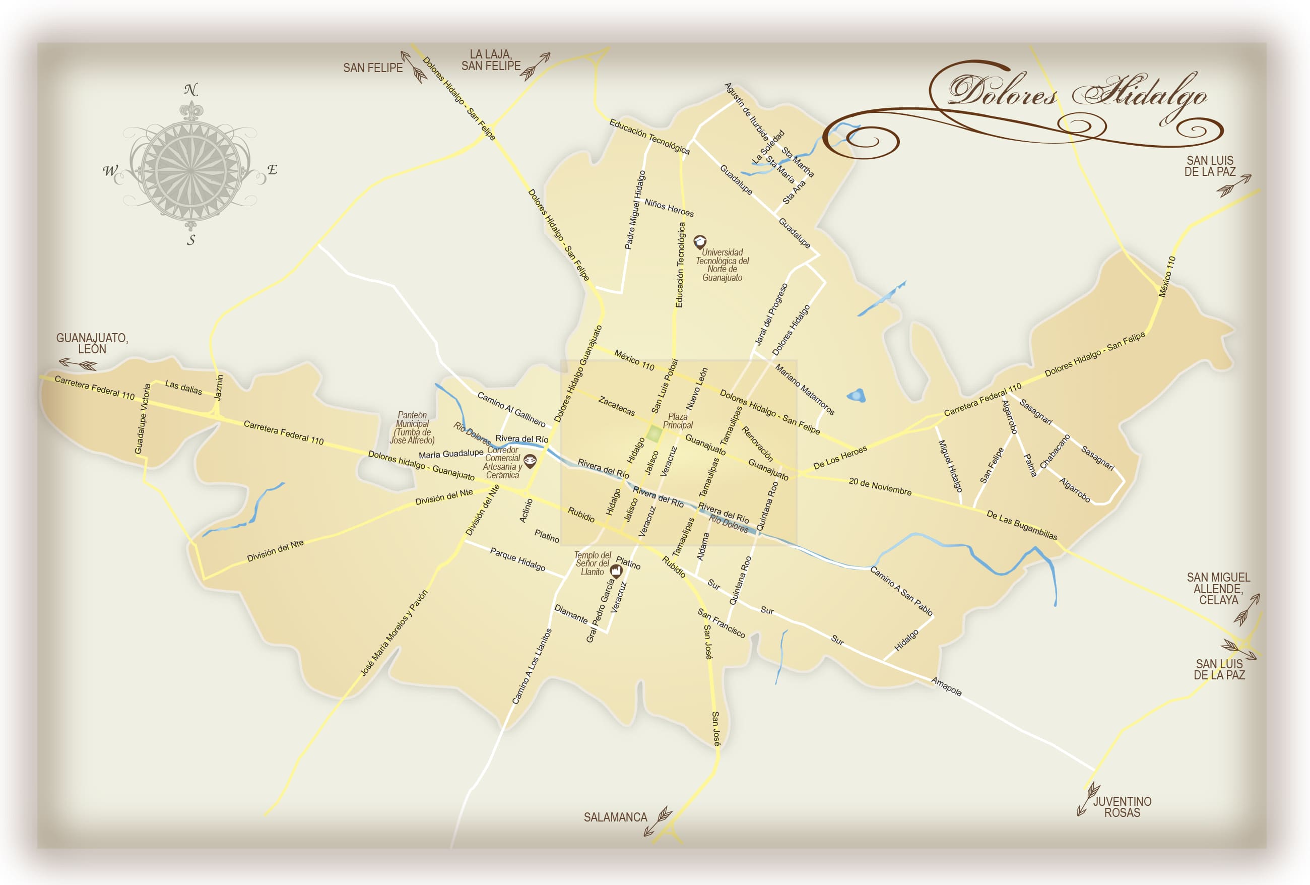Mapas de Dolores Hidalgo